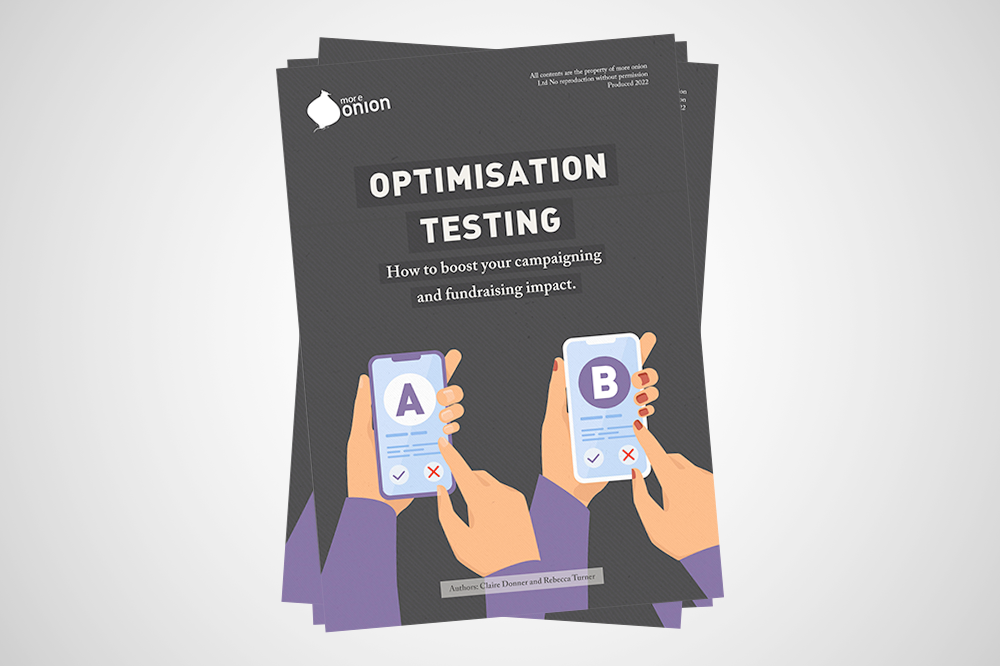 Free report: optimisation testing - More Onion